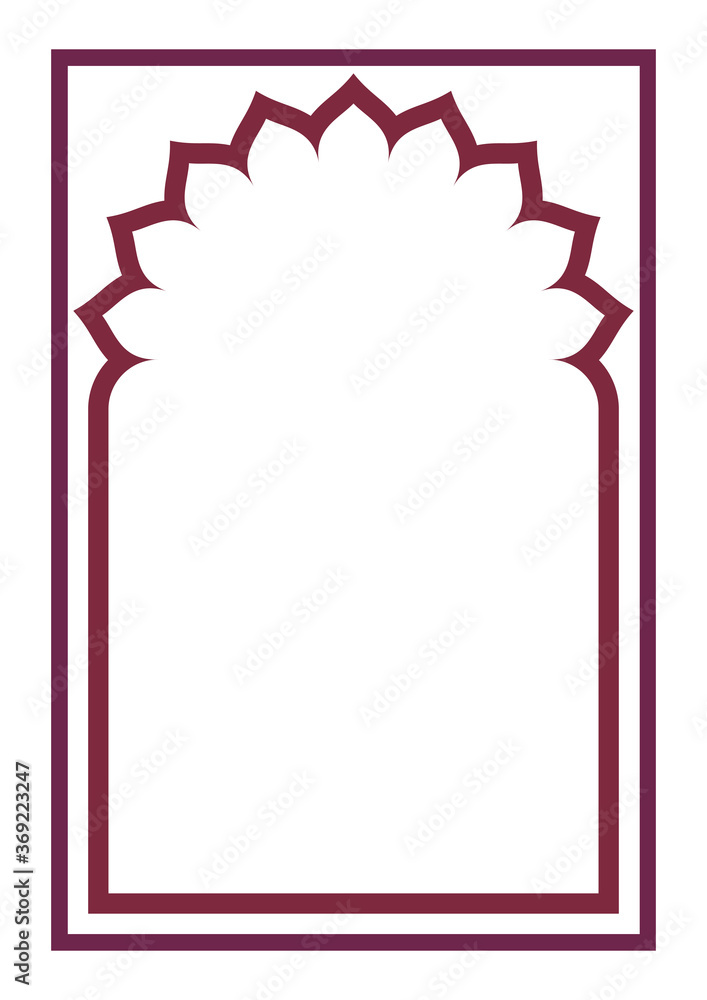Indian frame on white background - Vector Stock Vector | Adobe Stock