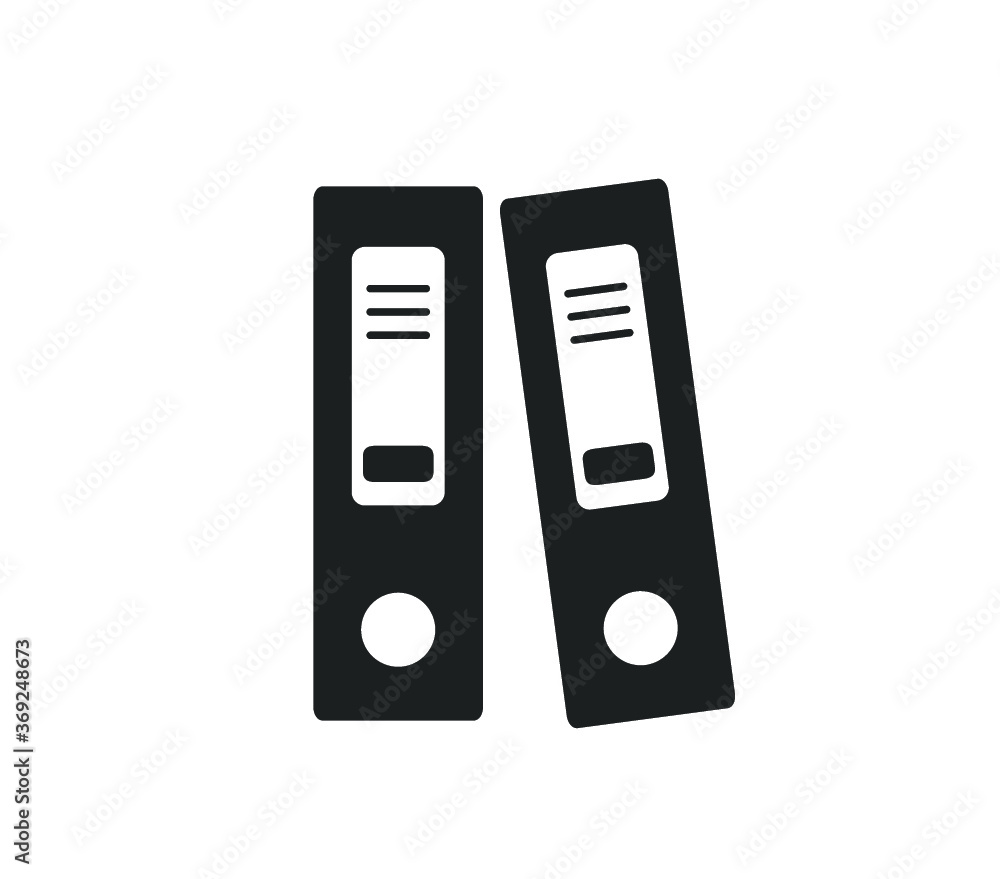 Ring binder icon. folder icon. File icon. folder vector illustration ...