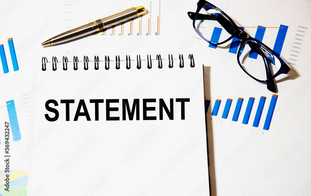 STATEMENTS word made with wood building blocks. Stock Photo | Adobe Stock