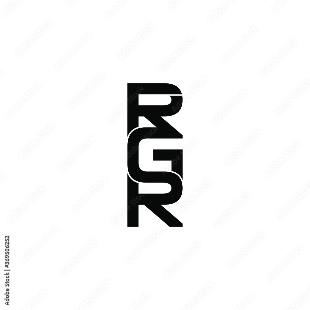 rgr letter original monogram logo design Stock Vector | Adobe Stock