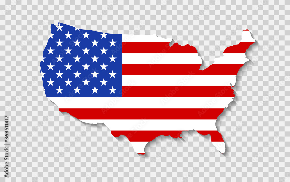 USA map with states. Vector illustration Stock Vector | Adobe Stock