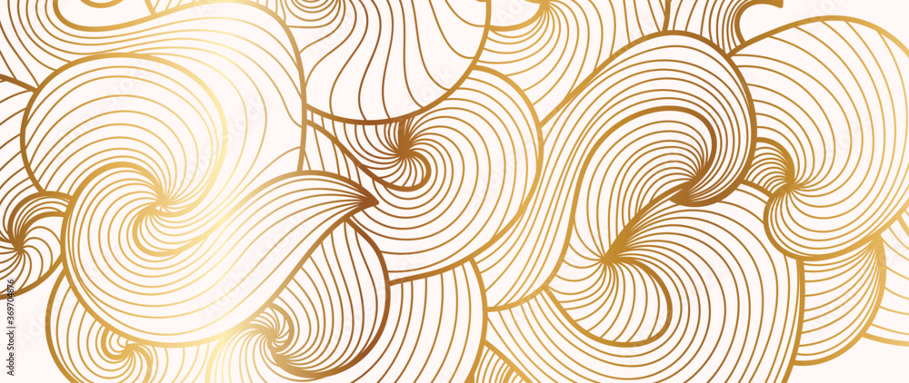 Luxury golden wallpaper. Art Deco Pattern, Vip invitation background ...