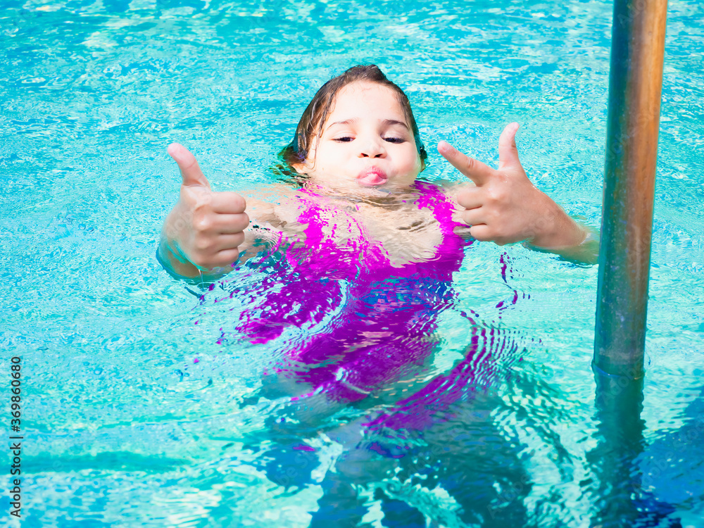 people, gesture and teens concept - happy smiling pretty teenage girl ...