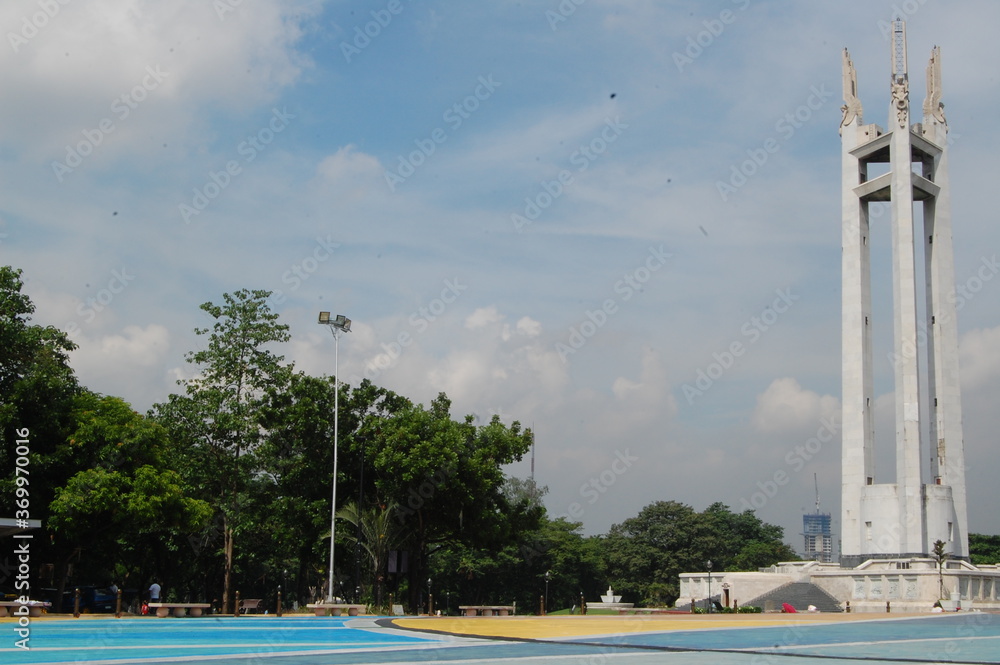 Quezon Memorial Circle Shrine in Quezon City, Philippines Stock Photo ...