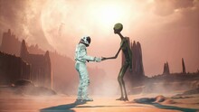 Astronaut On Alien Planet Free Stock Photo - Public Domain Pictures