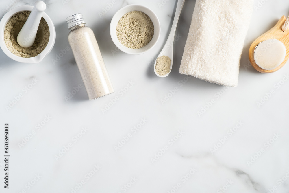 Ayurvedic face pack/mask using Gram flour/besan, haldi ubtan placed in ...