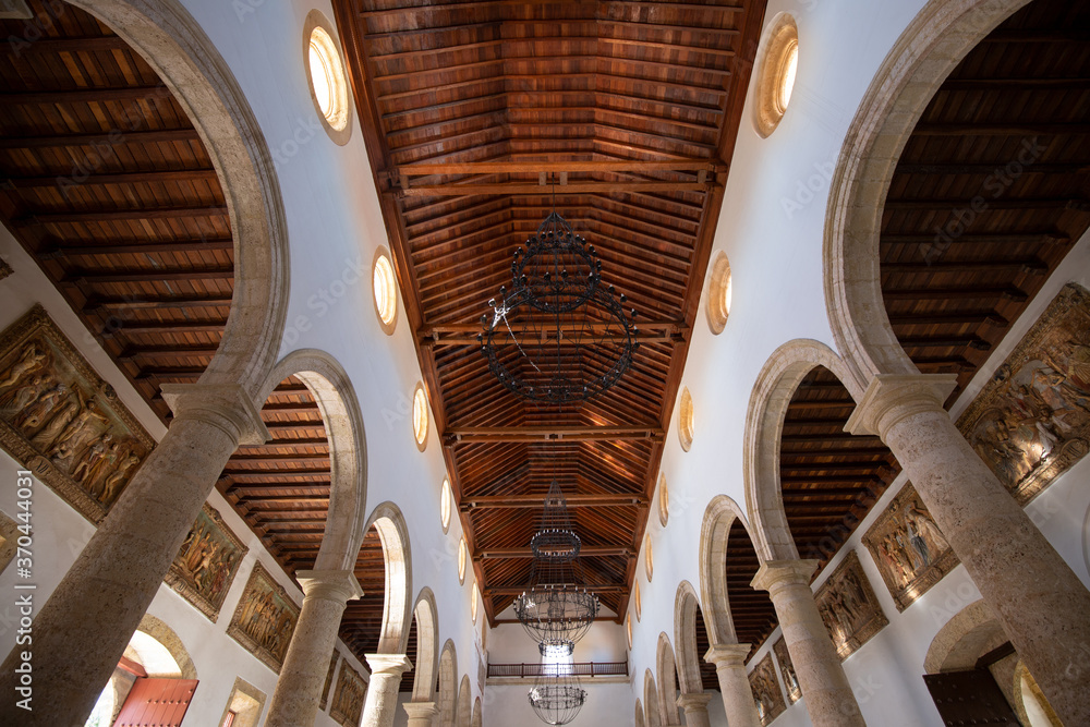 Famous colonial Cartagena Walled City (Cuidad Amurrallada) and its ...