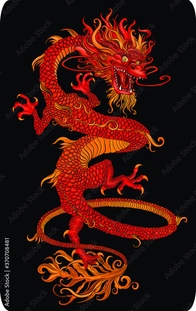 Red Chinese Dragon