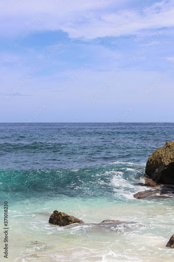 Suwehan beach on Nusa Penida Island, Bali, Indonesia. Amazing view ...