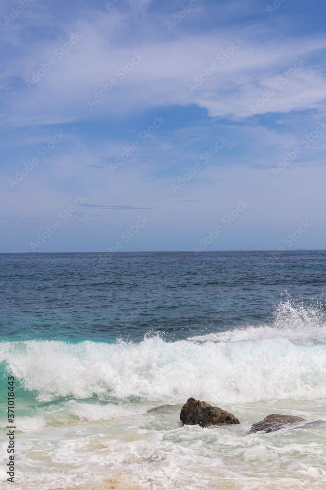Suwehan beach on Nusa Penida Island, Bali, Indonesia. Amazing view ...