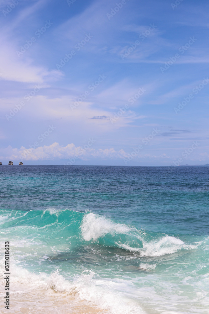 Suwehan beach on Nusa Penida Island, Bali, Indonesia. Amazing view ...