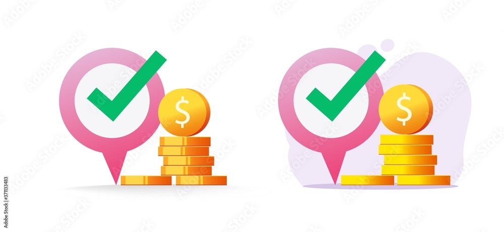 Money atm pin pointer marker as cash exchange and map bank position ...