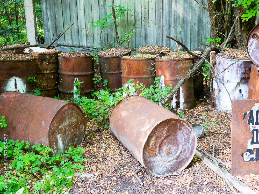 Abandoned in the woods during the accident at the Chernobyl nuclear ...