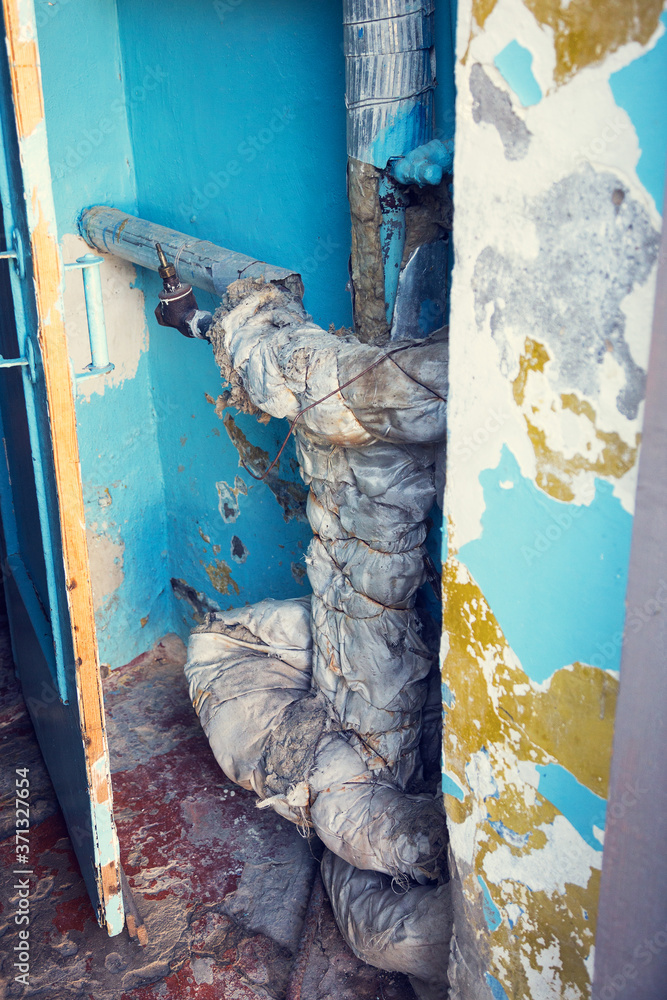 Heating main. Radioactive dead zone of Chernobyl. Chernobyl radioactive ...