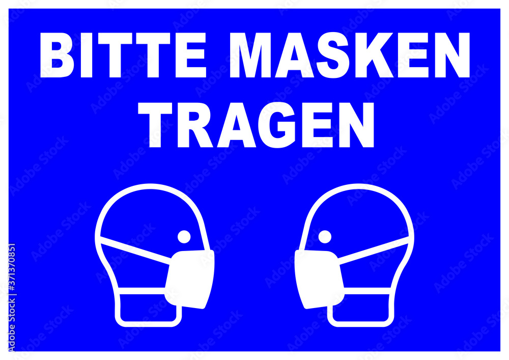 Stock-Illustration „ds291 DiskretionSchild - german - Blaues Schild mit ...