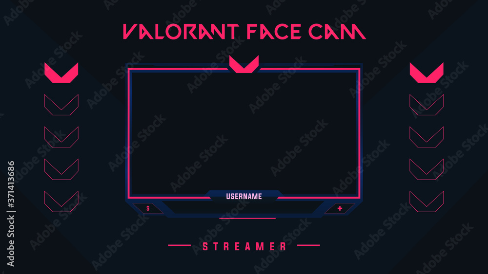 Face Cam, Web Camera for Gaming Streamer, Clean Minimalist Vector ...