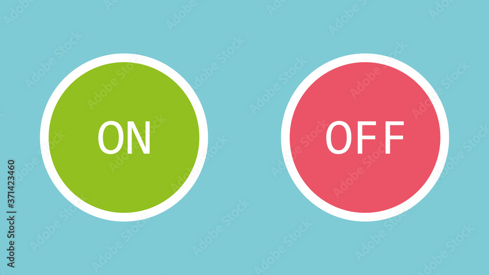 Turn on / off button. Icons for your website design, logo, app, UI ...