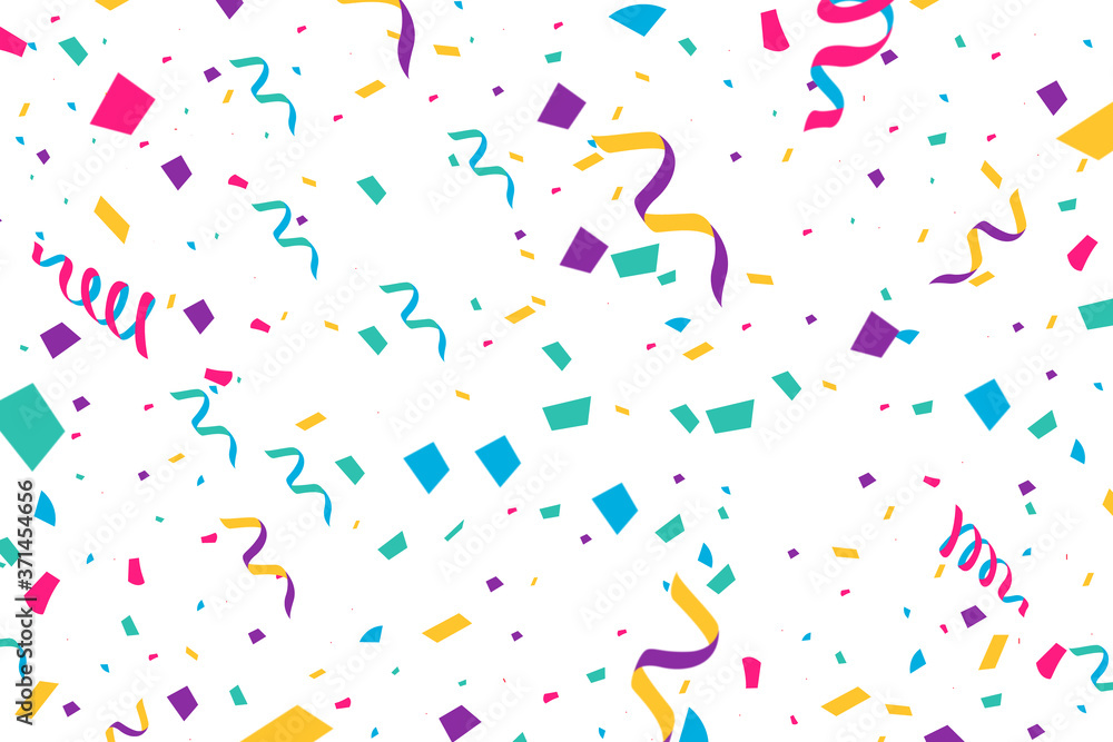 party background with confetti Stock Vector | Adobe Stock