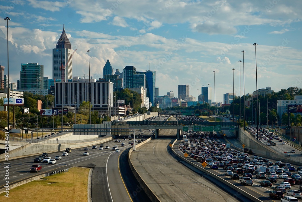 Midtown Atlanta - Downtown Connector Stock Photo | Adobe Stock