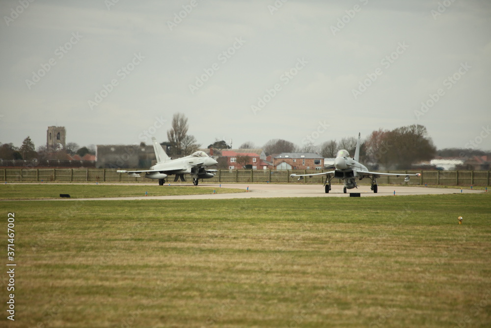 Eurofighter, Typhoon, British Military Multirole fighter aircraft Stock ...