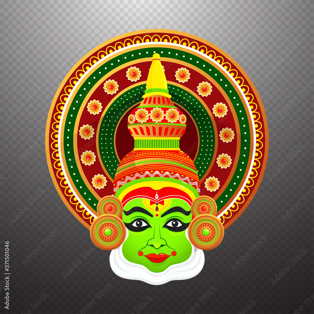 Kathakali Face Graphic