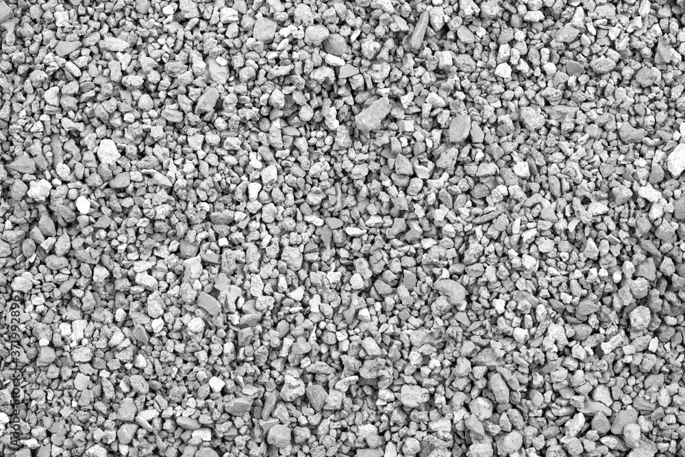 Gray small rocks ground texture. black small road stone background ...