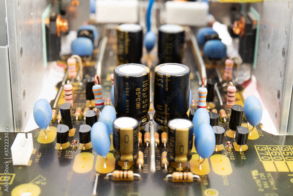 London, UNITED KINGDOM - AUGUST 17, 2020: Amplifier main board form ...