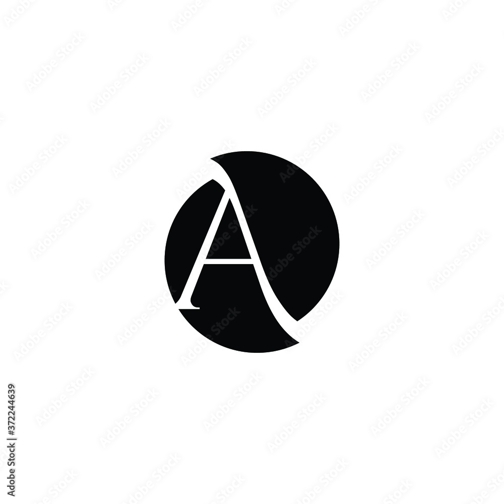 Initial Letter A monogram Logo Stock Vector | Adobe Stock