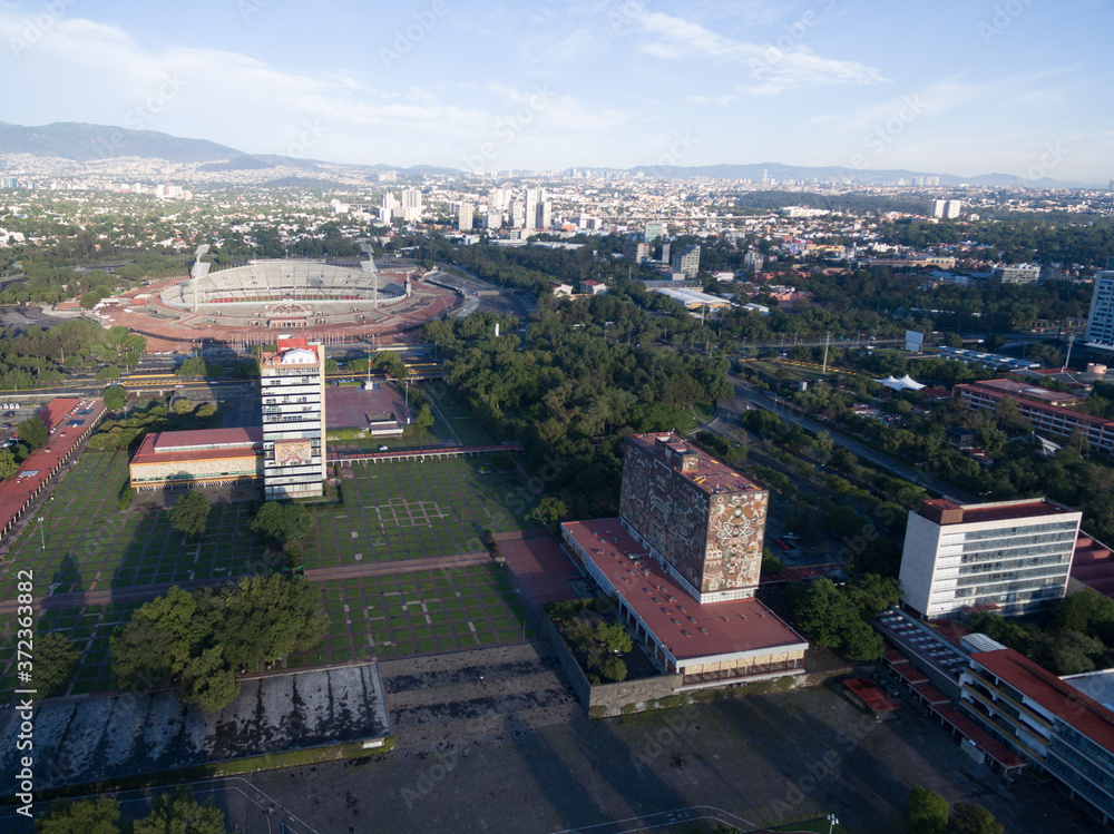 Fondo Del Campus Universitario Pasillo De La Escuela, Capas Interiores
