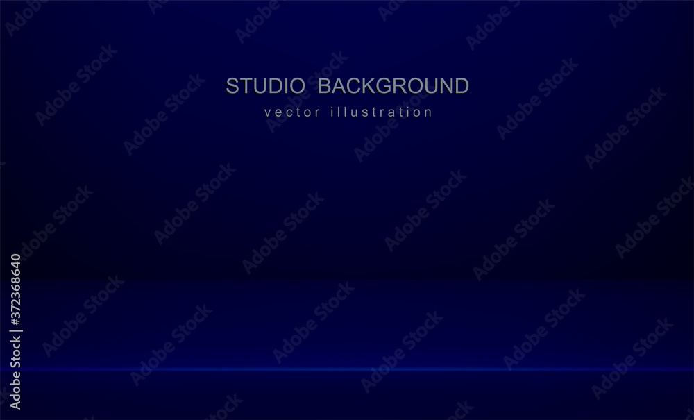 Blue studio background. Vector backdrop Stock Vector | Adobe Stock