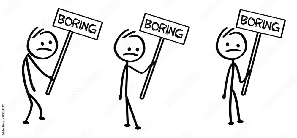 Vector de Stock Slogan borning Running, jumping Happy smile stickman ...
