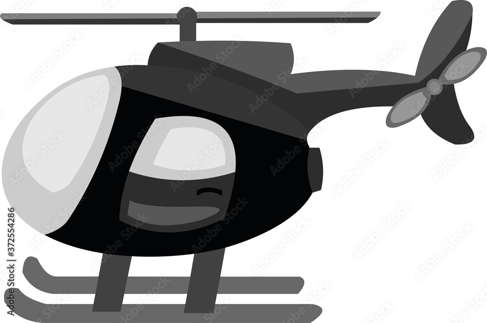 Vector illustration of emoticon of a helicopter Stock Vector | Adobe Stock
