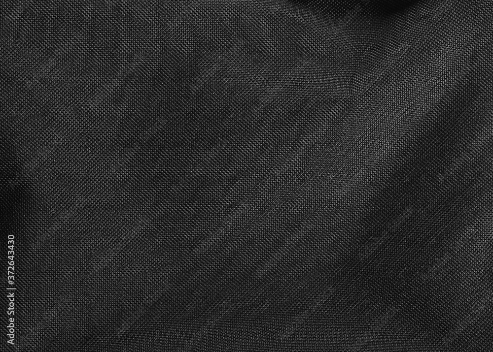 Black synthetic material, fabric background, backdrop and texture Stock ...