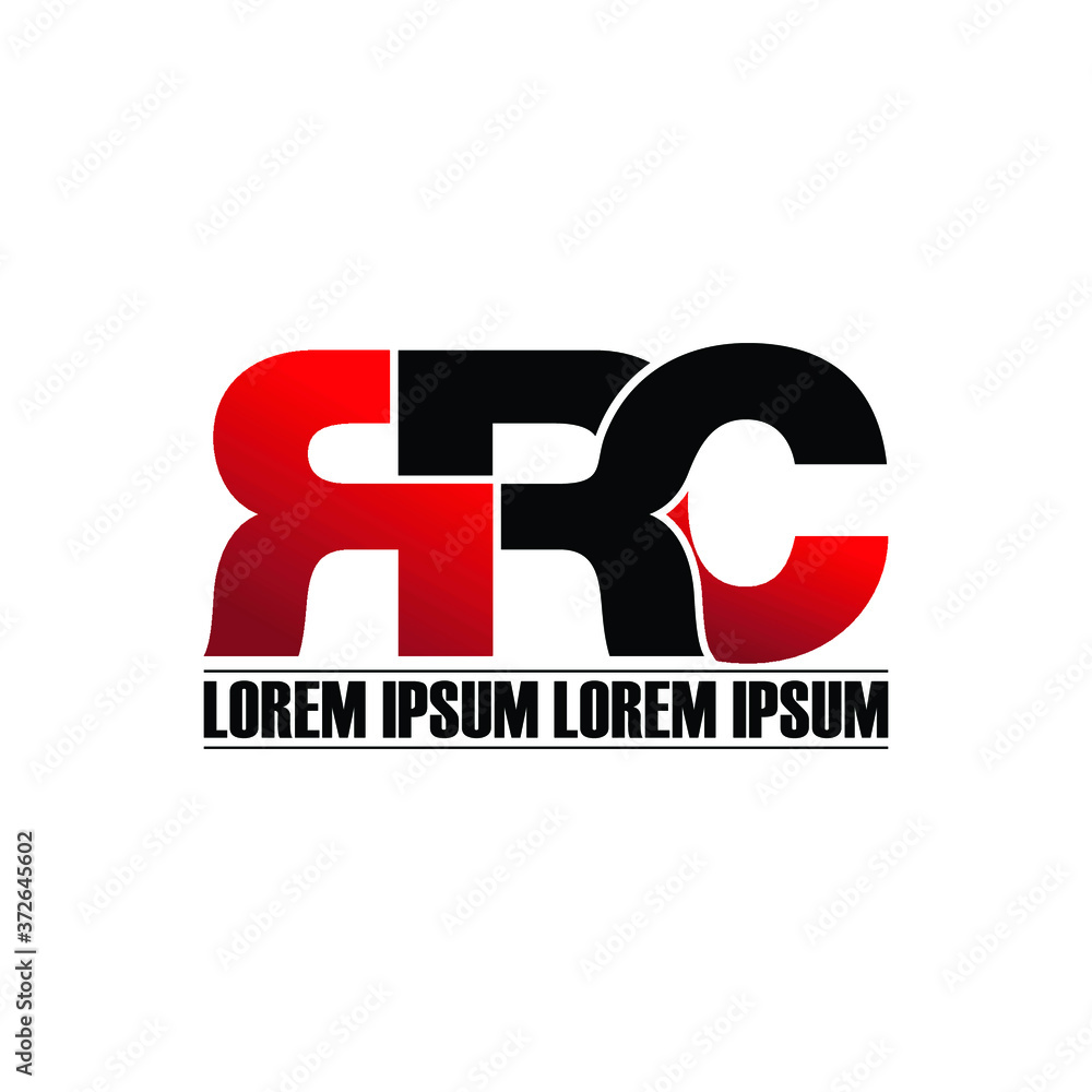 RRC letter monogram logo design vector Stock Vector | Adobe Stock