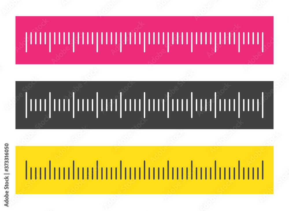 Ruler. Measuring scale, Markup for Rulers. Vector illustration ...