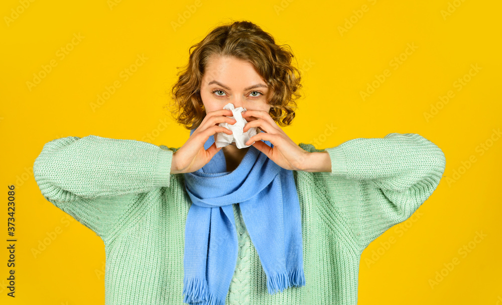 Fotografie Influenza infection. Sinusitis treatment. Sinusitis ...