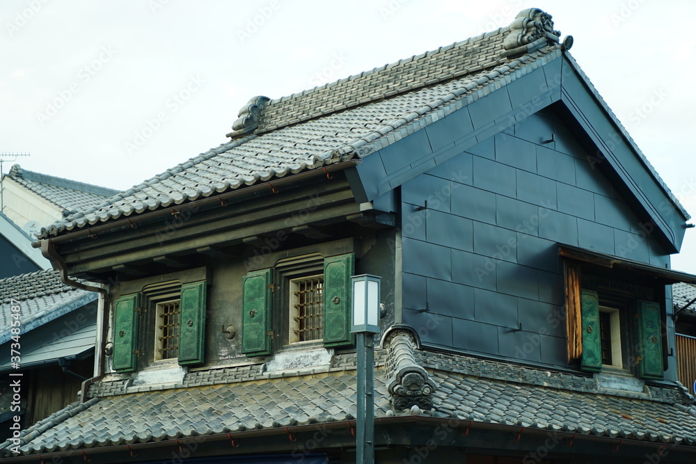 Old Japanese style architecture at Koedo Kawagoe, Saitama, Japan. Koedo ...