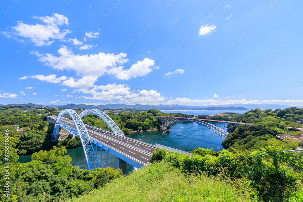 西海橋 長崎県西海市 Saikai Bridge Nagasaki-ken Saikai city Stock Photo | Adobe Stock