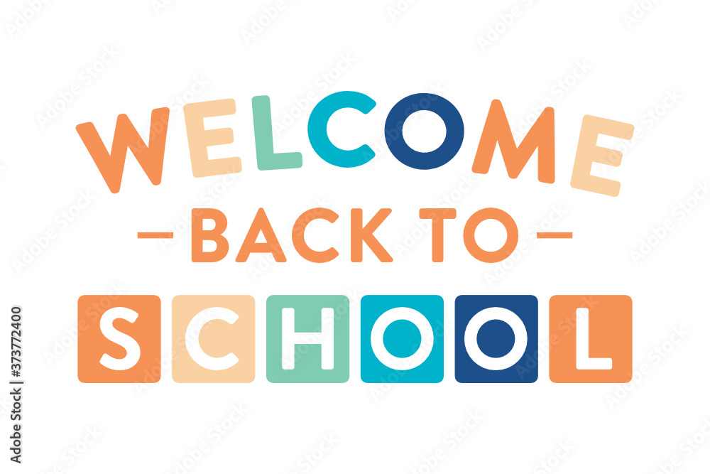 Стоковое векторное изображение «Welcome Back To School, Public School ...
