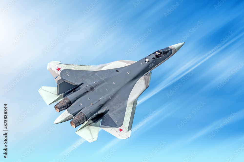 Sukhoi Su-57 PAK FA russian air force 5th generation stealth fighter ...