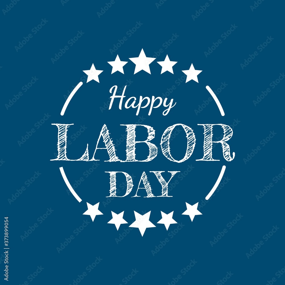 Labor day square banner design Stock Vector | Adobe Stock