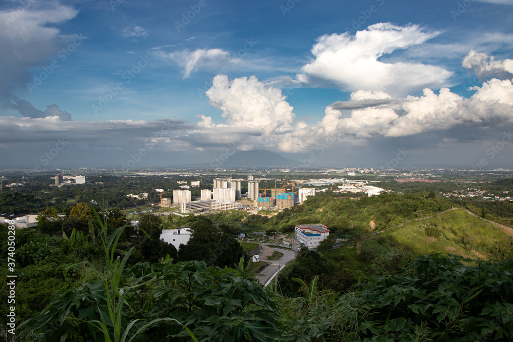 Aerial View of Clark, Angeles City, and Mt. Arayat on a Summer ...