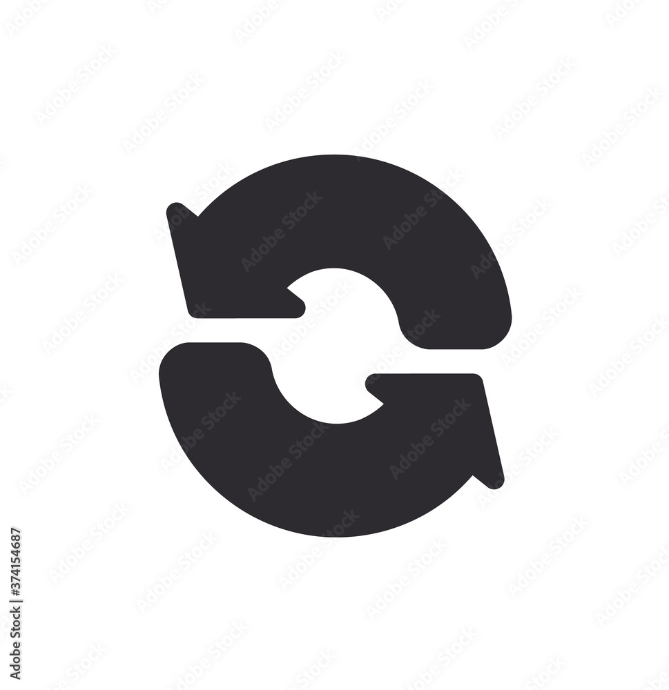 Arrow sign. Vector icon. Black arrow isolated on white background ...