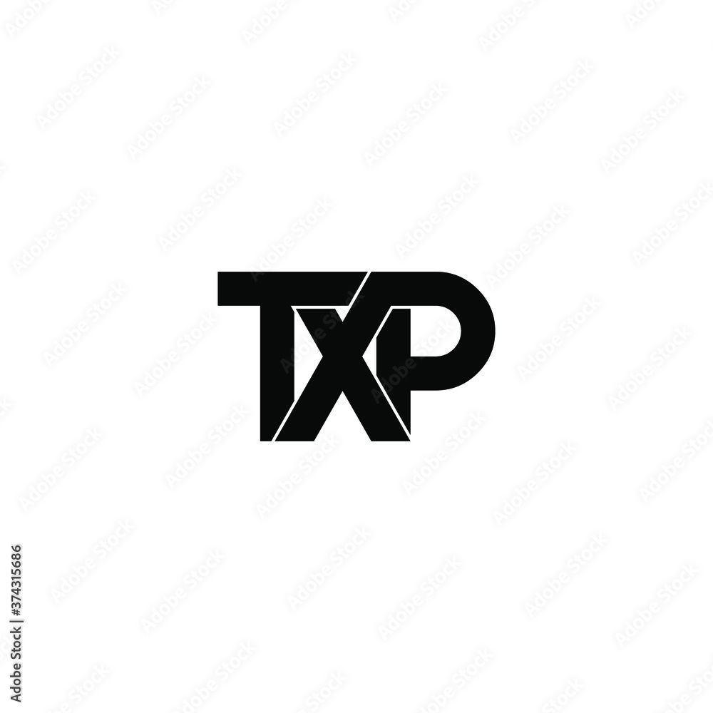 txp letter original monogram logo design Stock Vector | Adobe Stock