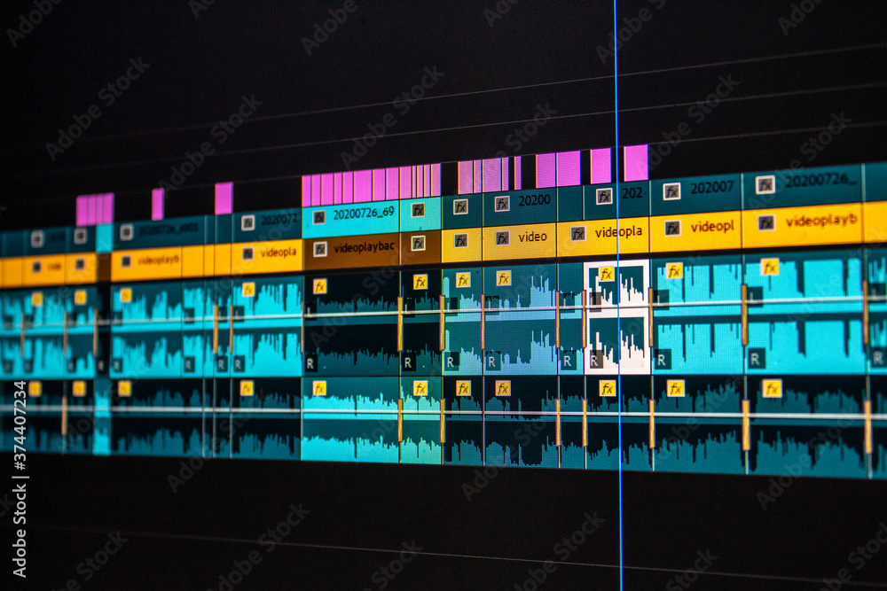 Foto Video Editing Timeline do Stock | Adobe Stock