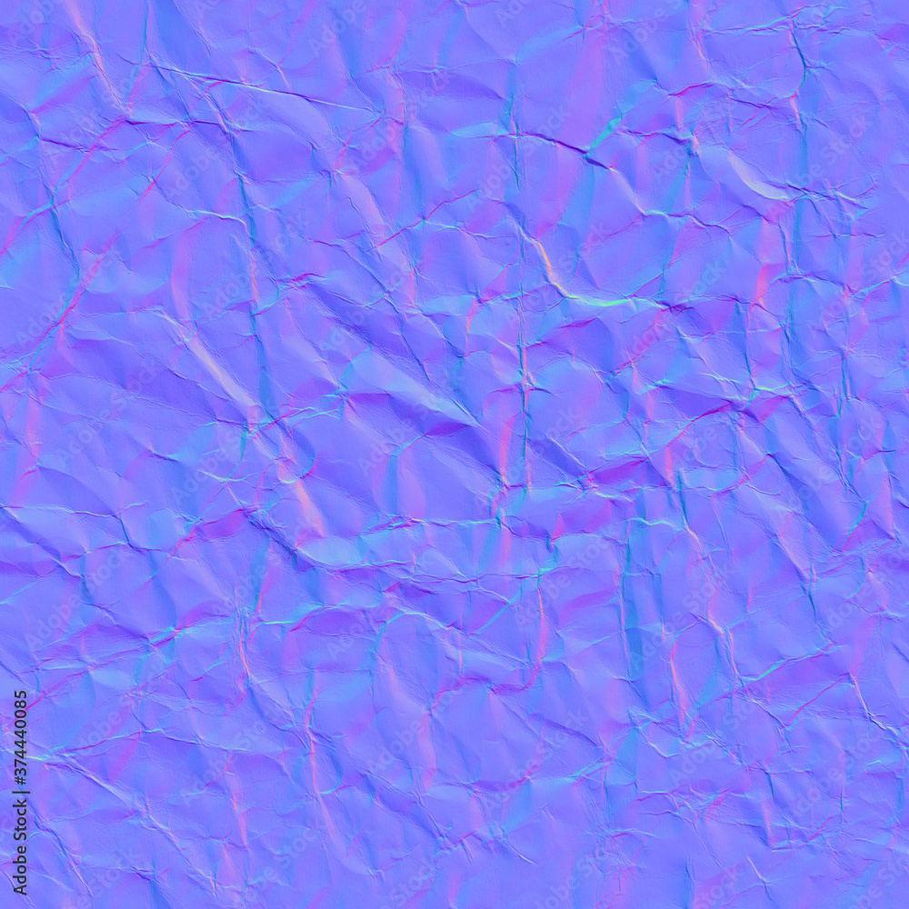Paper Crumpled normal map texture, bump map texture Stock Illustration ...