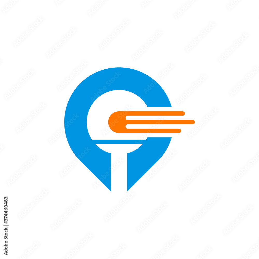 Table Tennis with point logo design concepts. Sport labels vector ...