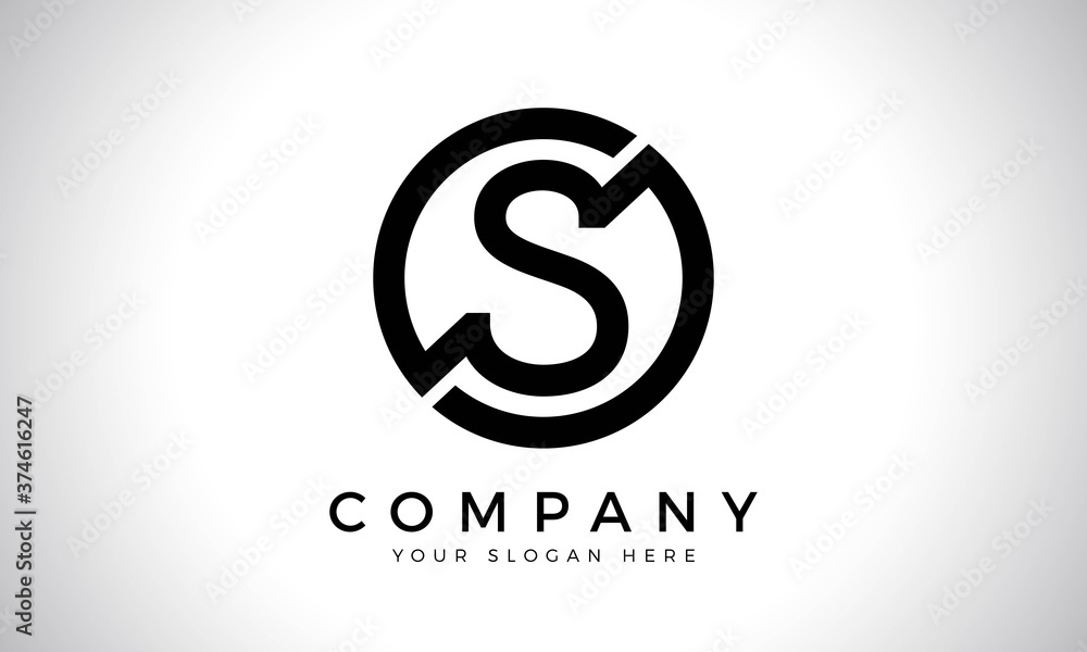 Initial Letter S Logo With Creative Modern Business Typography Vector ...