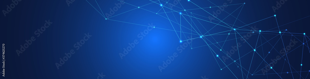 Website header or banner design with abstract geometric background and ...
