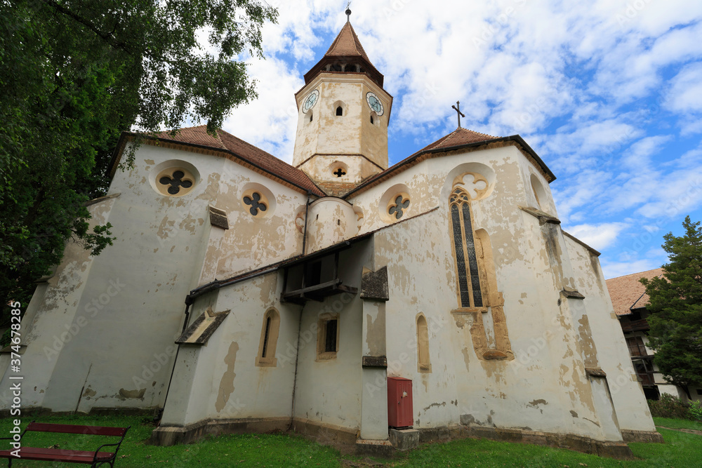 Prejmer, Romania, 7,2019; Fortified church, one of the best preserved ...